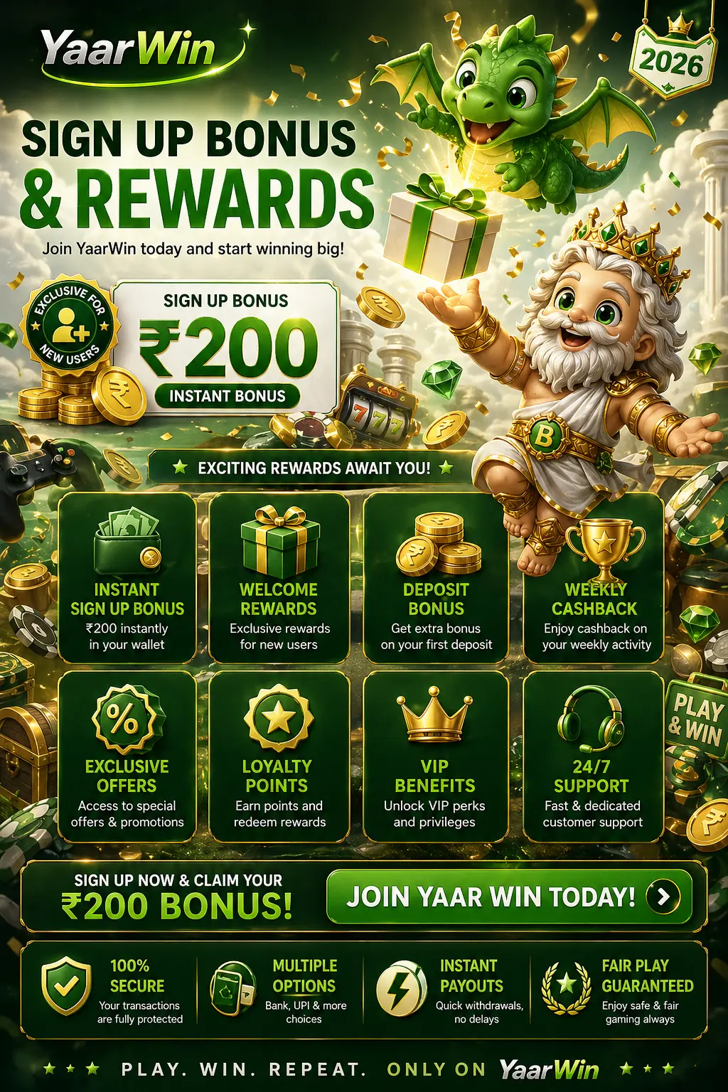 Yaar Win Daily Gift Code – Official Login and Register